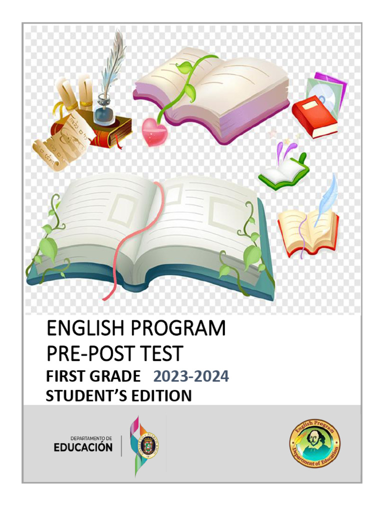 1st Pre-Post Test 2023-2024 Students Edition | PDF | Noun | Verb