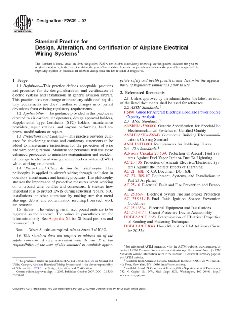 ASTMf 2639 | PDF | Electrical Connector | Alternating Current