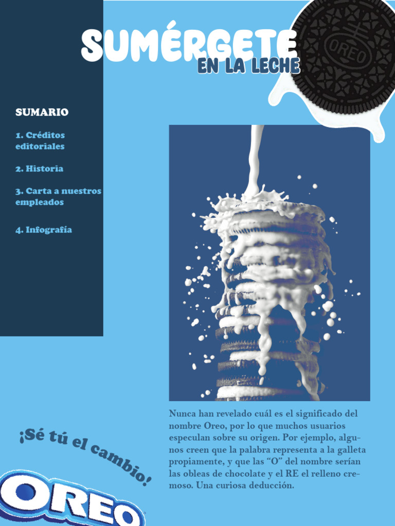 Historia y Curiosidades de Oreo | PDF | Bocadillos | Productos horneados