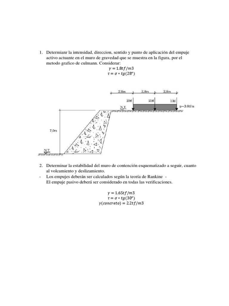 Lista de Ejercicios Suelos | PDF