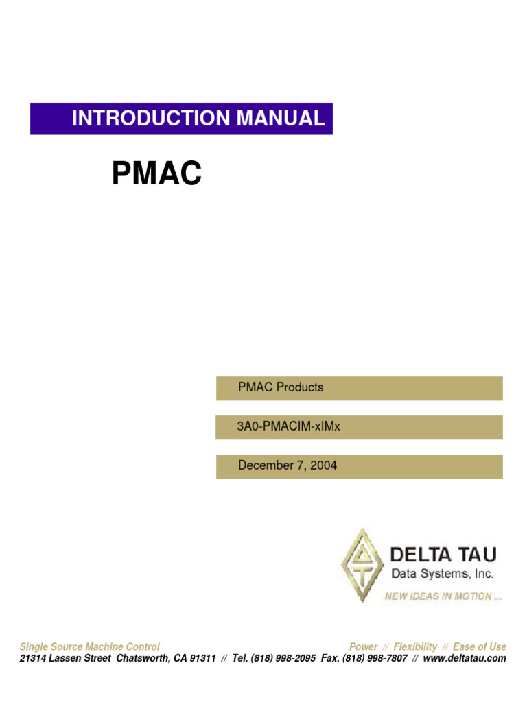 PMAC Introduction | PDF | Digital To Analog Converter | Amplifier