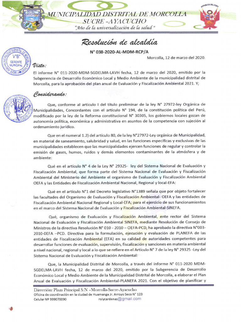 Planefa 2021 Resol | PDF