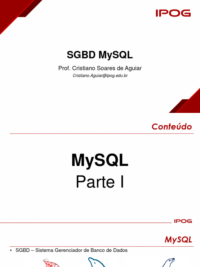 Aula 02 Introdução SGBD MySQL Parte I | PDF | My Sql | SQL