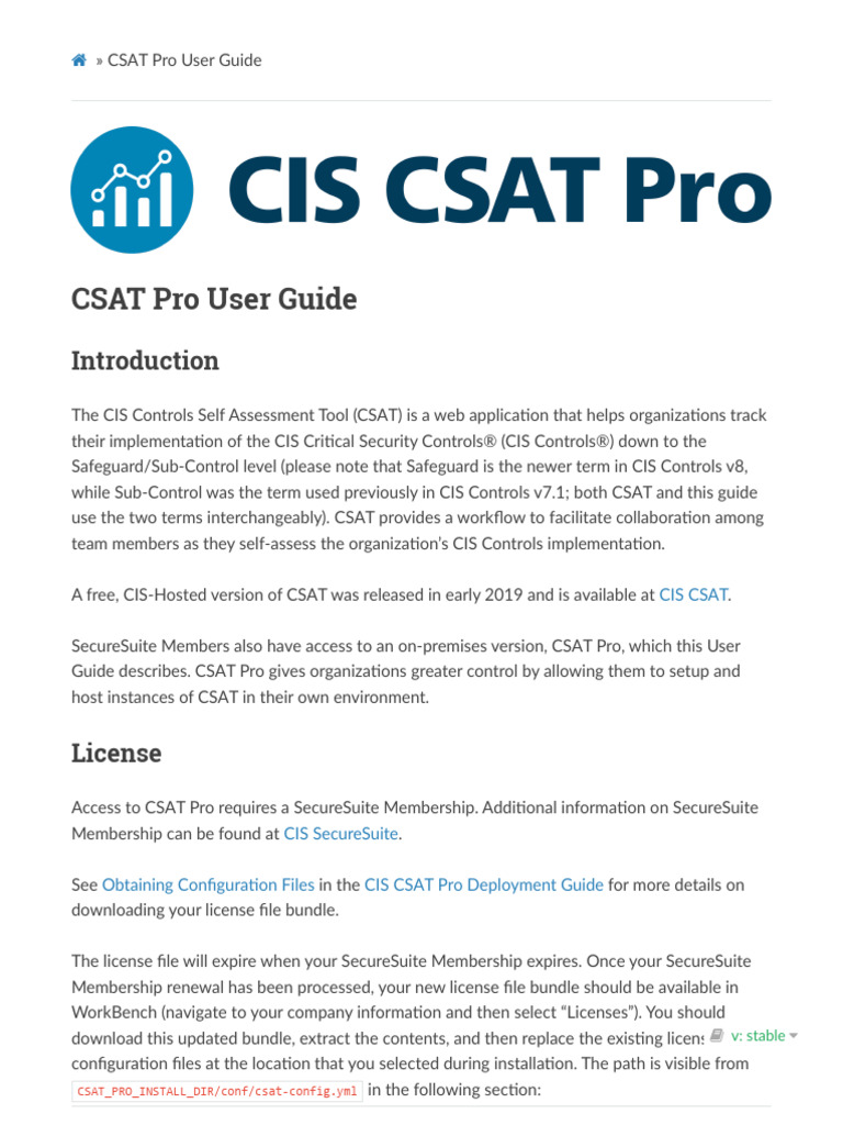 Csat Pro User Guide V1 11 0 Pdf Login User Computing