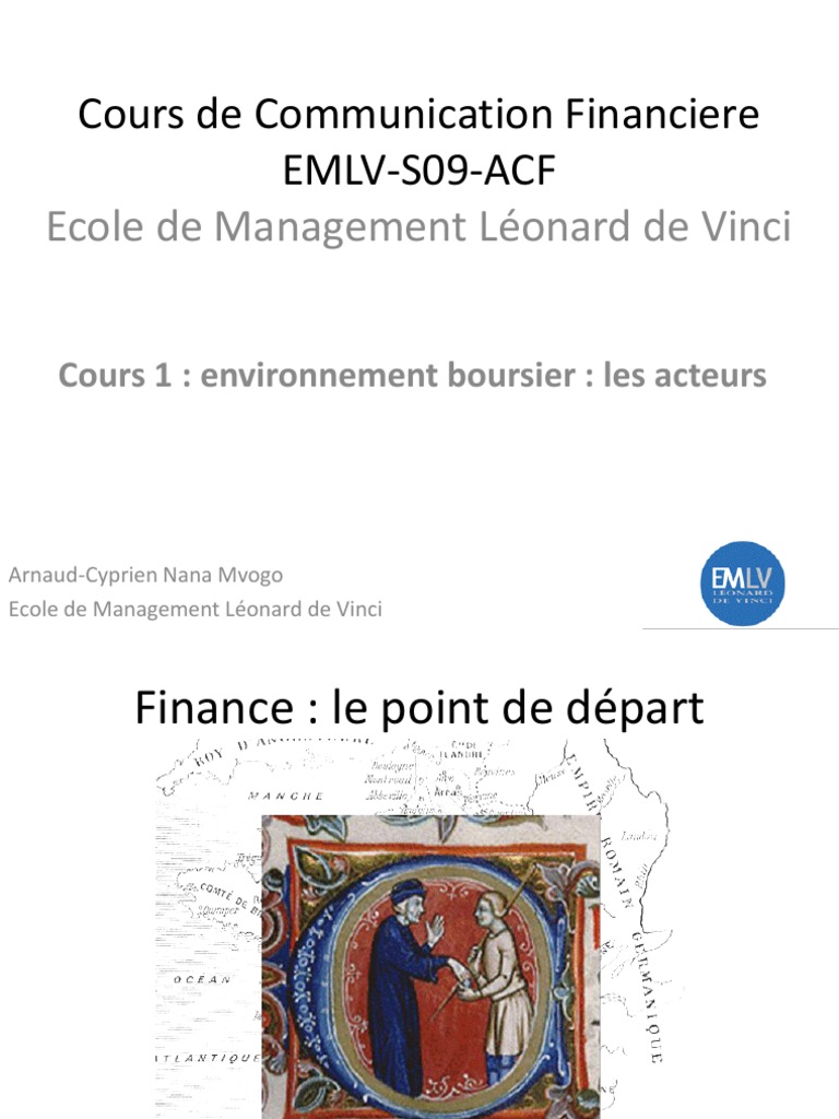 Cours de Communication Financiere 1 | PDF | Bourse des valeurs ...