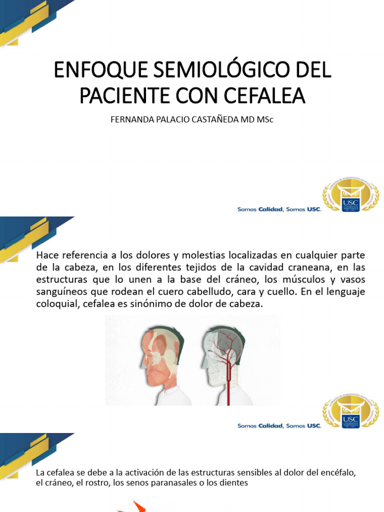Enfoque Semiológico Del Paciente Con Cefalea | PDF | Dolor de cabeza ... Enfoque Semiológico Del Paciente Con Cefalea | PDF | Dolor de cabeza ...