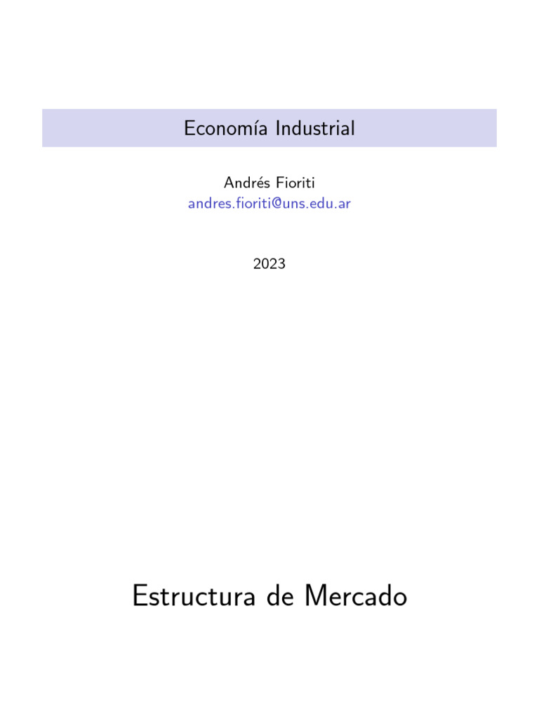 Estructura y Poder de Mercado | Descargar gratis PDF | Mercado ...