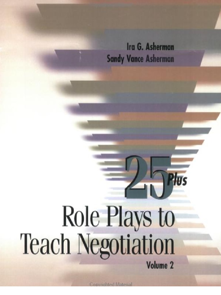 25 Role Plays To Teach Negotiation | PDF | Negotiation | Laboratories