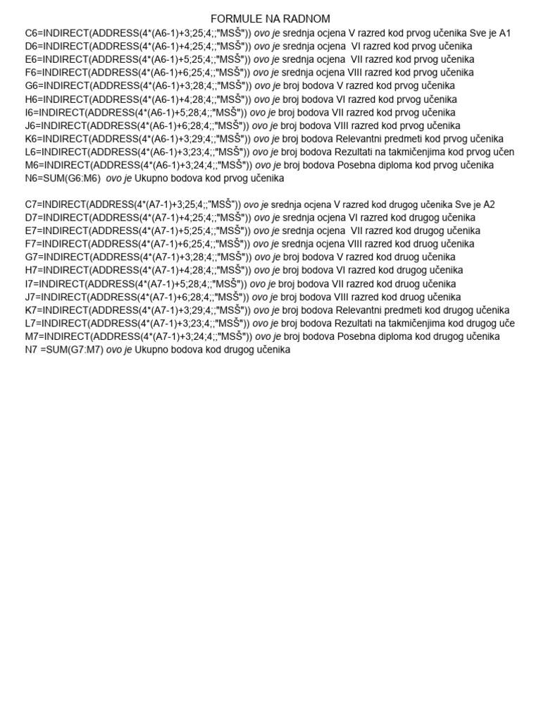 Formule Na Radnom | PDF
