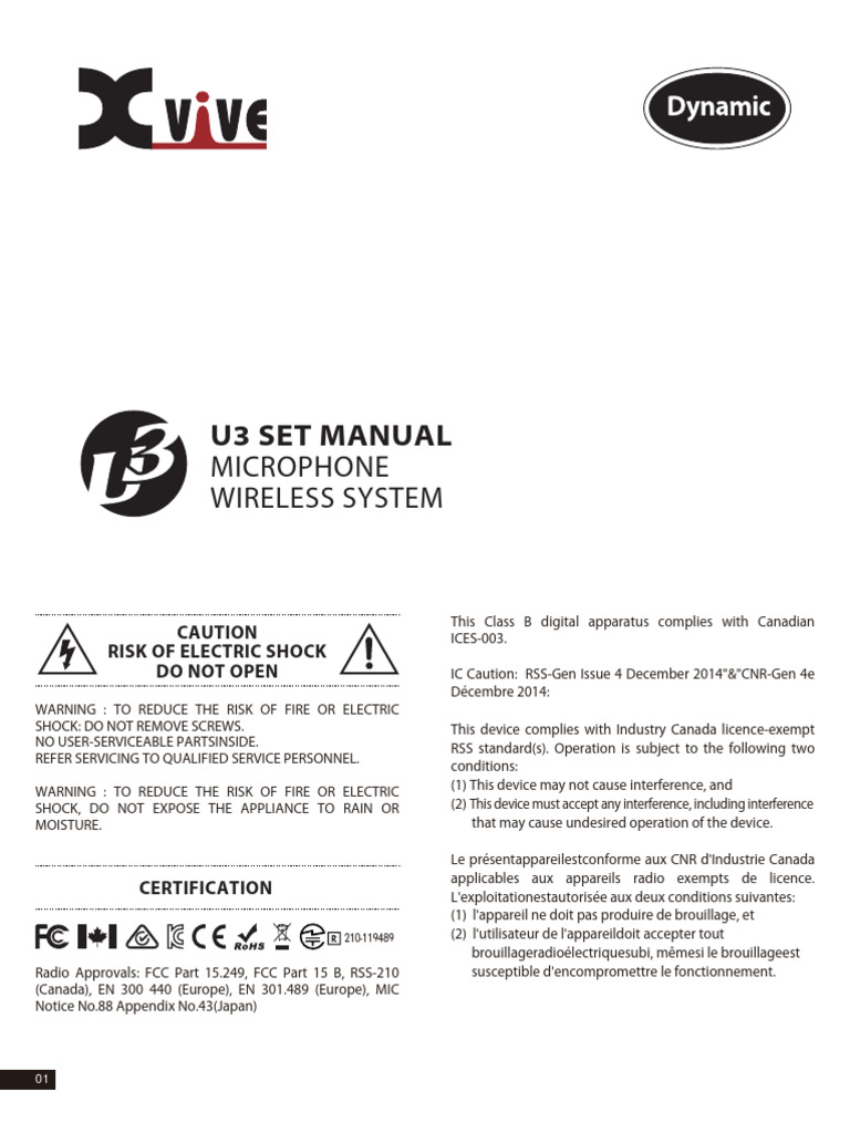 Xvive U3 Manual en v3 | PDF