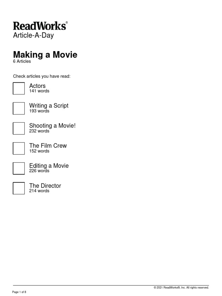 Making Movies | PDF | Filmmaking | Thought