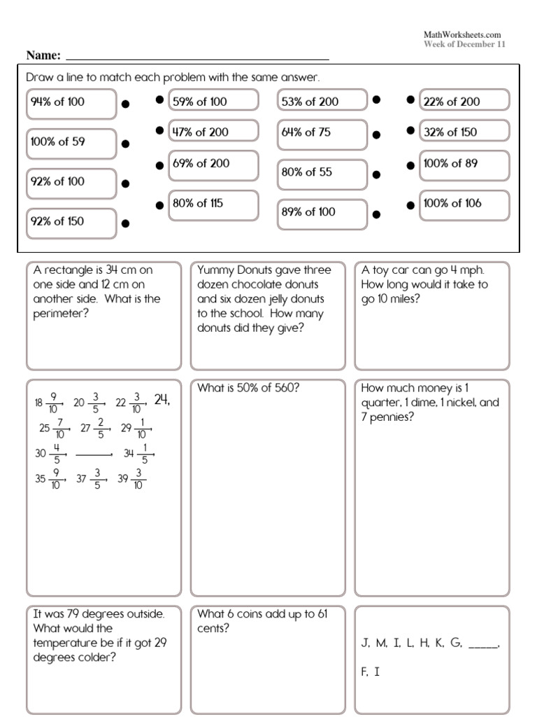 Math Worksheets Grade6 | PDF