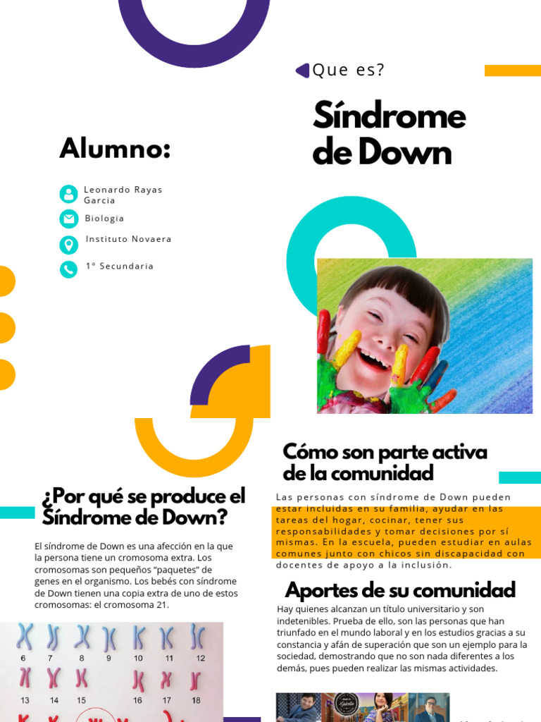 Folleto Sindrome de Down | PDF