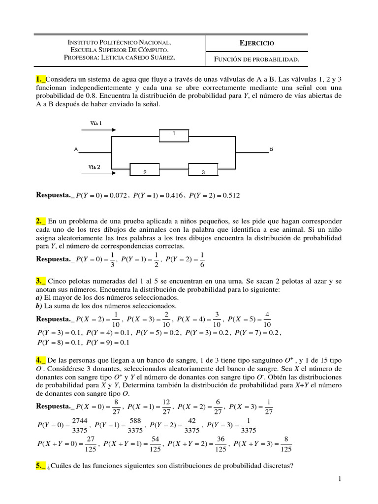 2 Ejercicios U2 Parte1 | PDF | Probabilidad | Teoría estadística