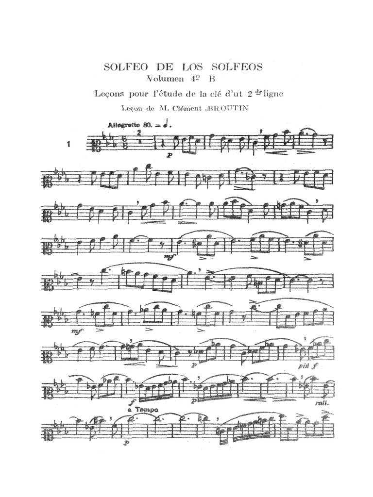 SOLFEO DE LOS SOLFEOS - VOLUMEN 4B - E. LEMOINEy G. CARULLI | PDF