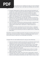 List of 60 Coping Strategies For Hallucinations | PDF | Mental Disorder ...