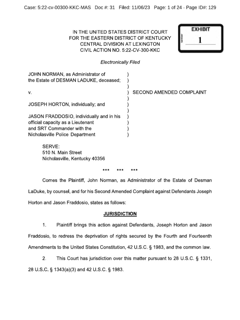 Second Amended Complaint LaDuke For Web | PDF