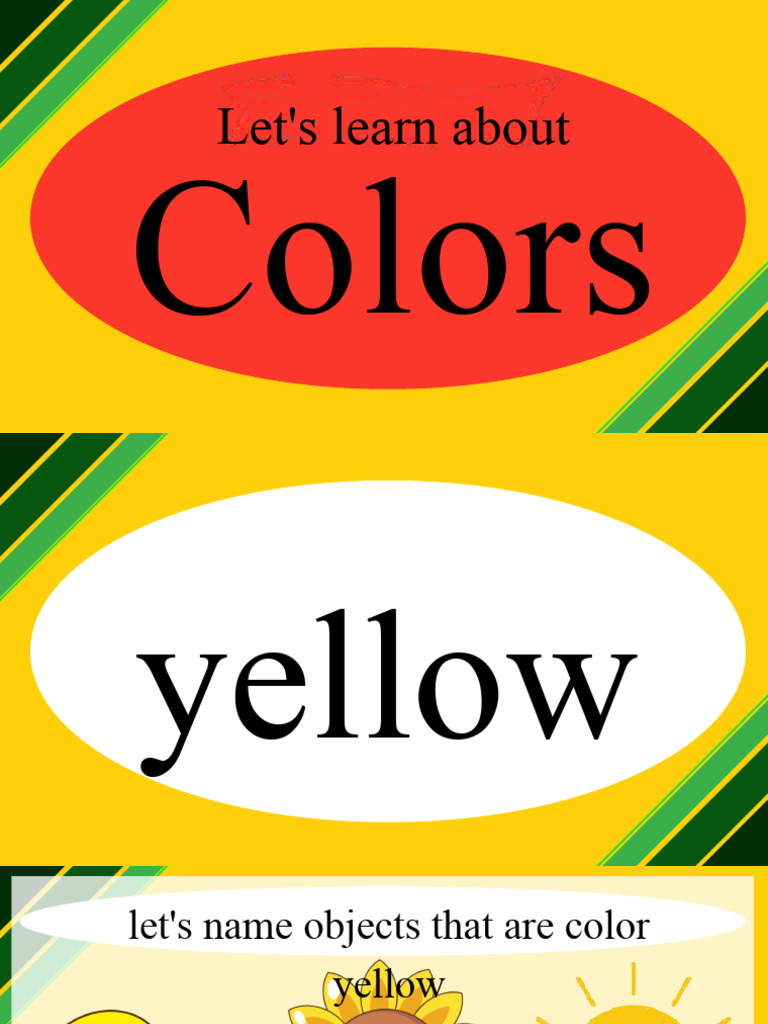 Let's Learn About Colors | PDF