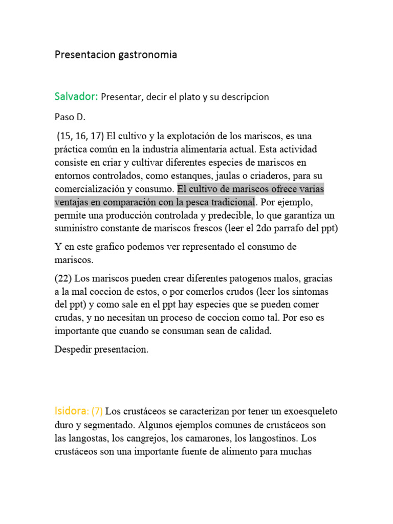 DIALOGOS | PDF | Mariscos | Comida y bebida