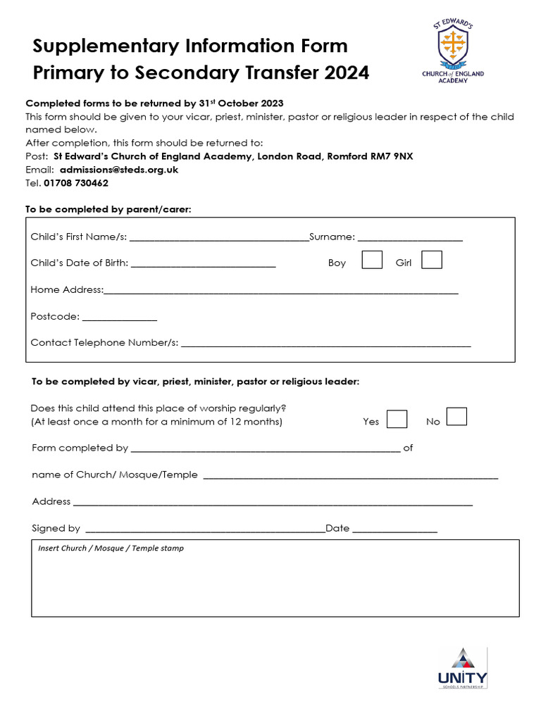 Supplementary Information Form 2024 1 | PDF