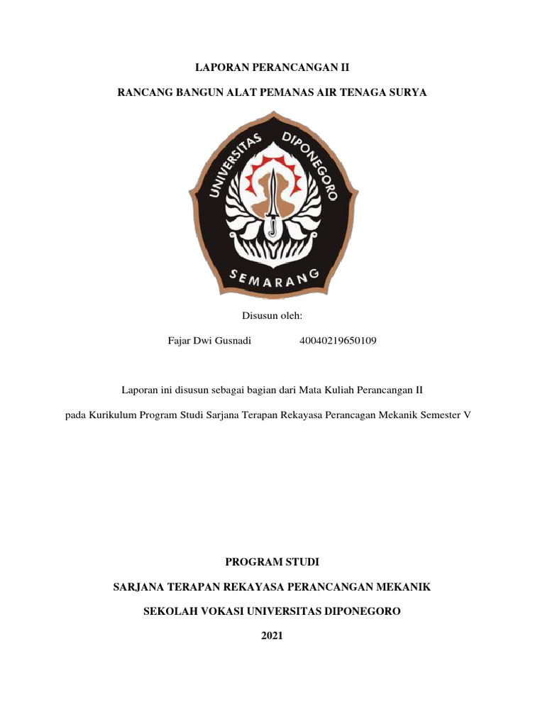 Fajar Dwi Gusnadi - 40040219650109 - Perancangan II | PDF