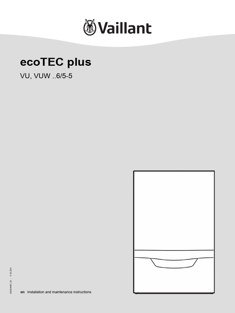 Ecotec Plus Installation and Maintenance Instructions 2055536 | PDF ...