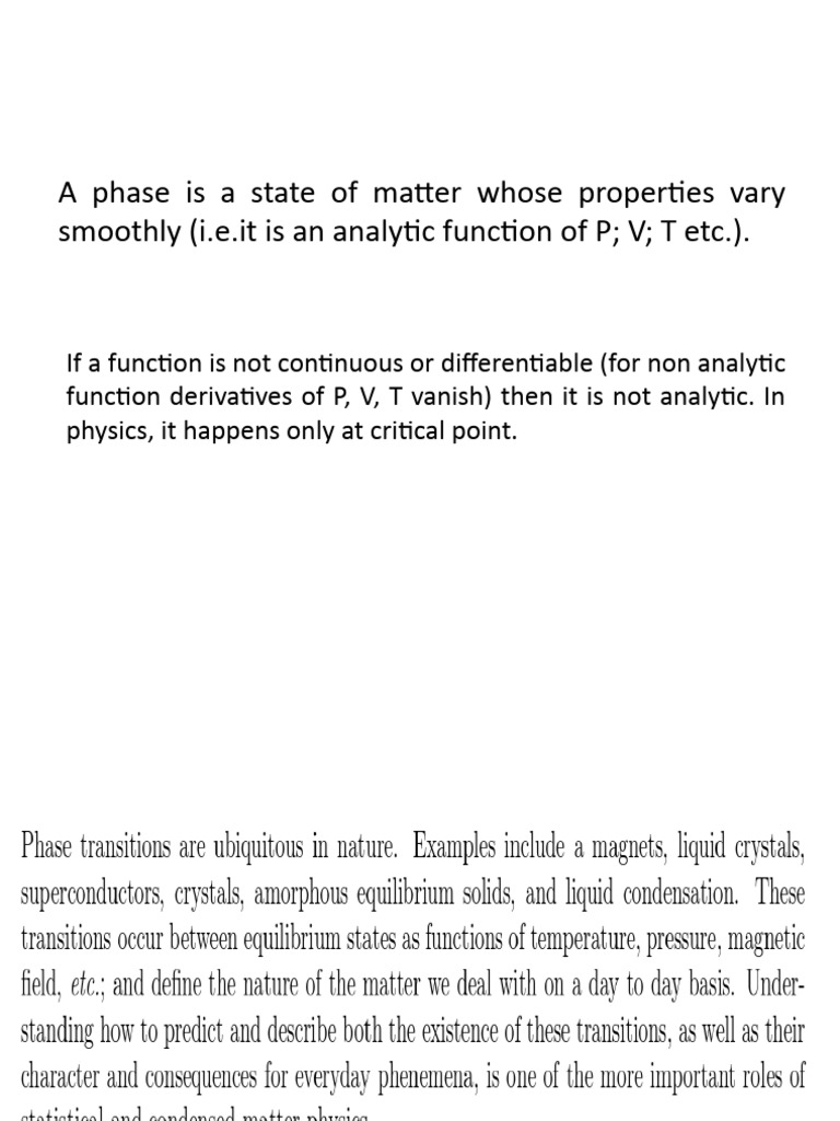 Phase Transition | PDF | Phase Transition | Phase (Matter)