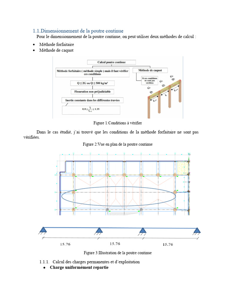 Dimensionnement de La Poutre Continue | PDF | Ingénierie et technologie ...
