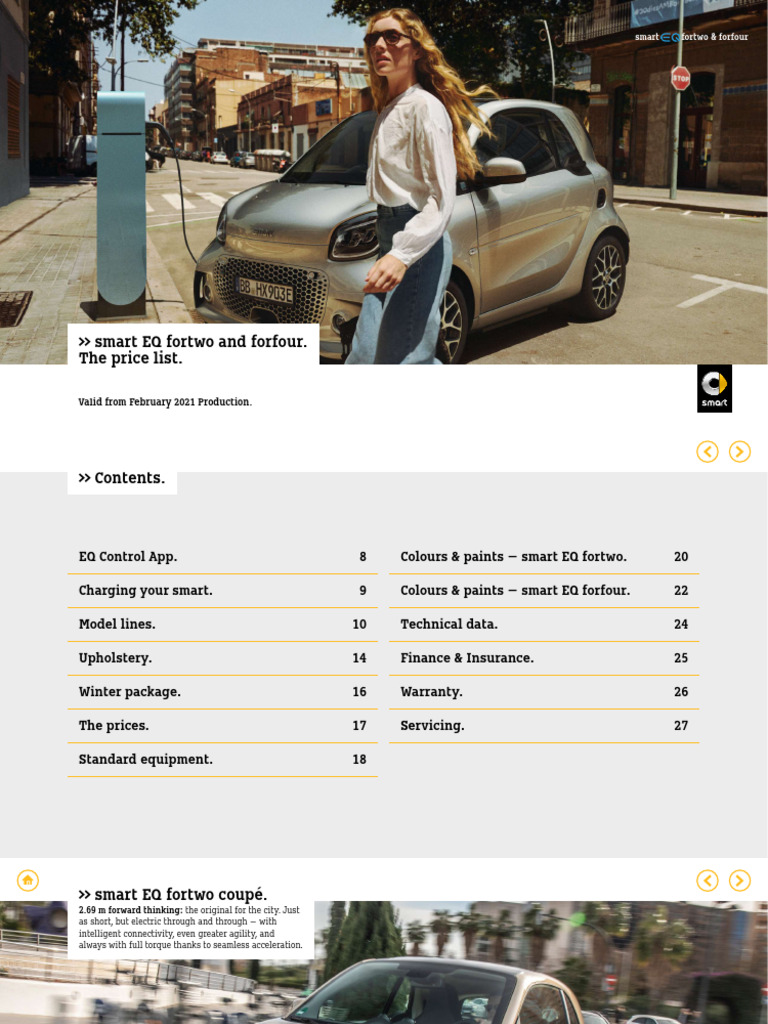 Smart ForTwo EQ ForFour EQ 2021 UK | PDF | Trunk (Car) | Vehicle Industry