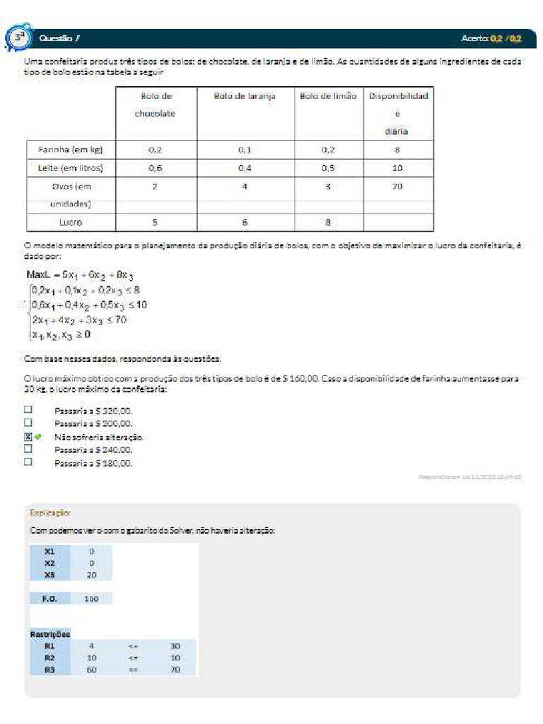 Simulado Métodos Quantitativos | PDF