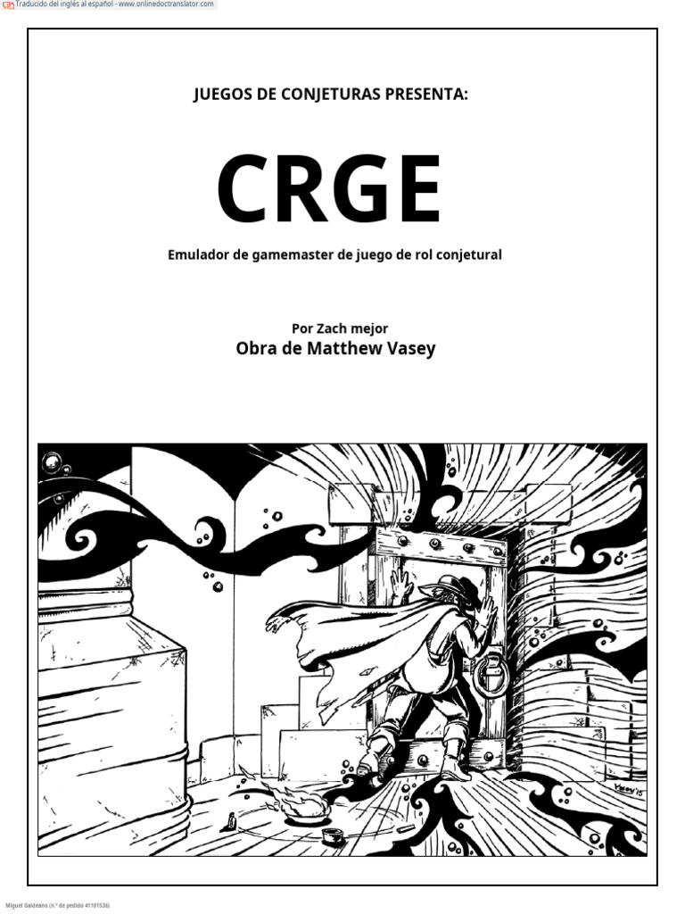 CRGE Conjectural Roleplaying GM Emulator - En.es | PDF | Darth Vader