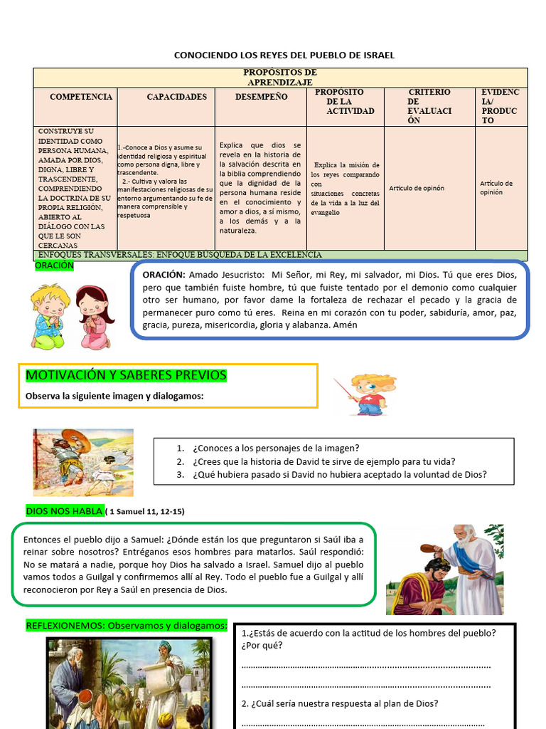 Conociendo Los Reyes Del Pueblo de Israel | PDF | Saulo | David