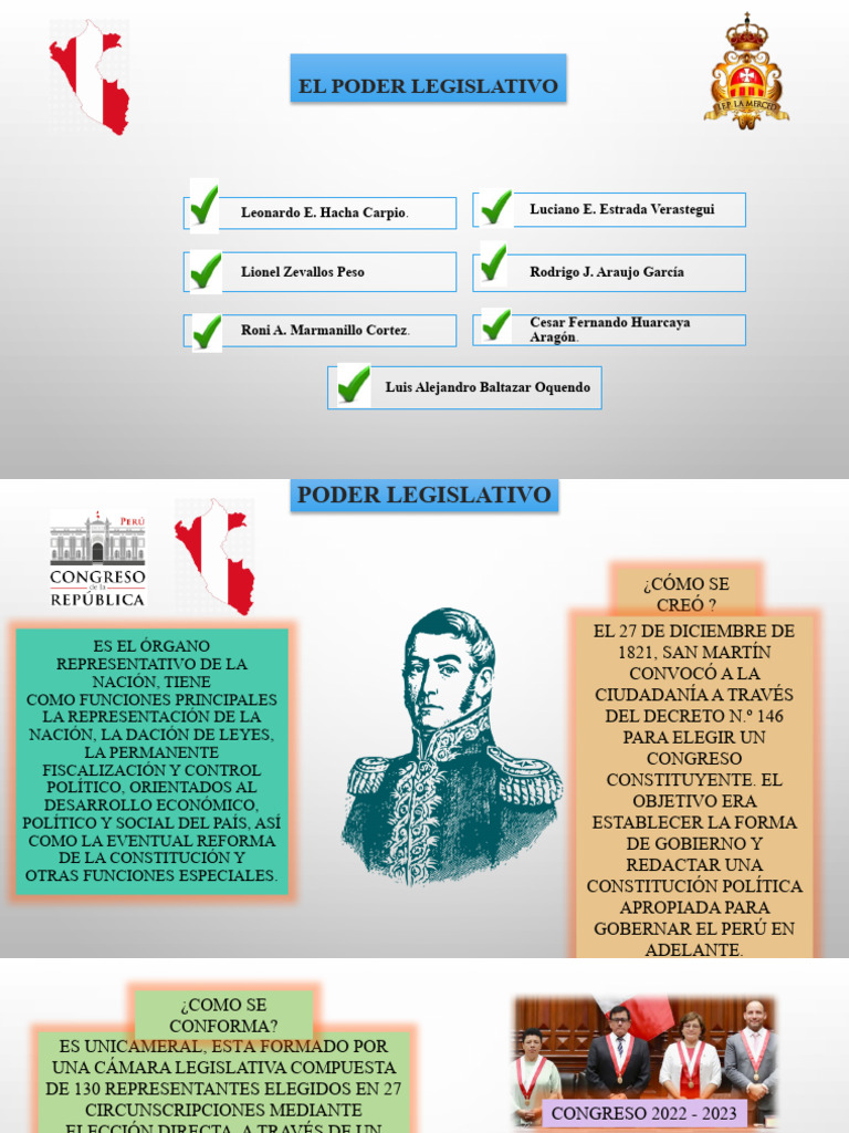 Poder Legislativo | PDF | Perú | Quórum