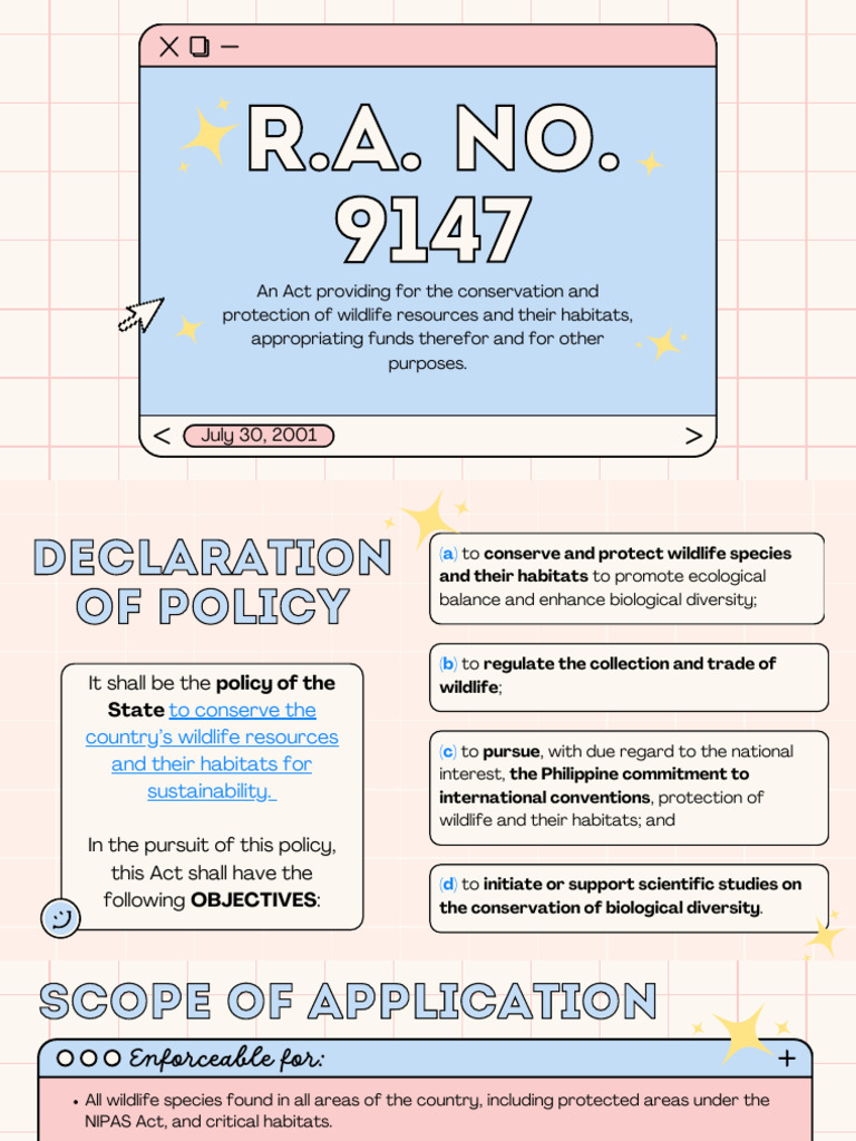 RA 9147 - Part 1 | PDF | Wildlife | Biodiversity