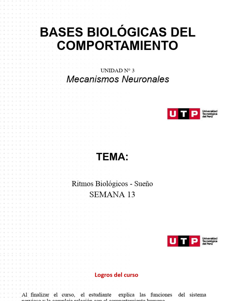 S13.s1 - Ritmos Biológicos y Sueño | PDF | Dormir | Ritmo circadiano