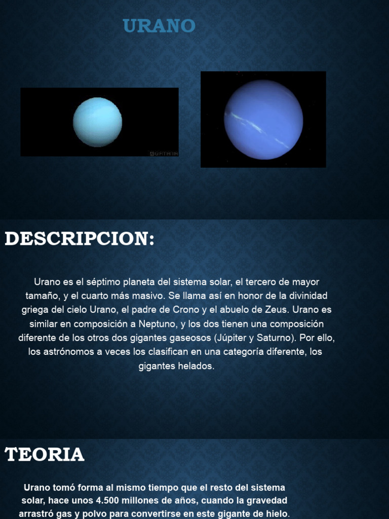 URANO | PDF | Ciencia y matemáticas | Historia