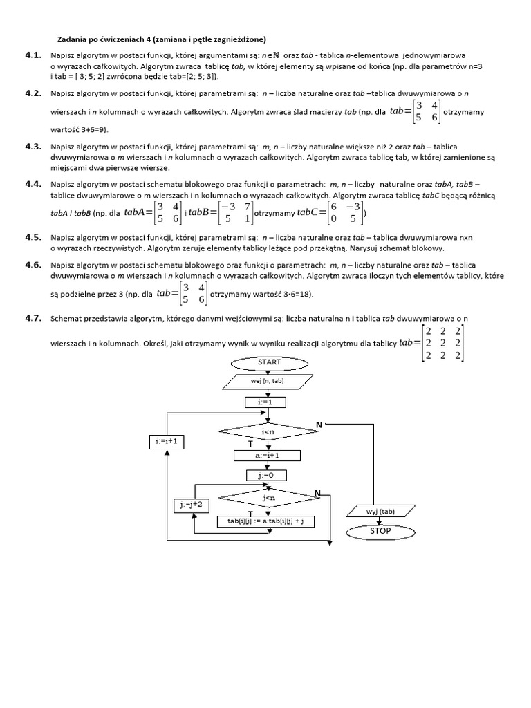 r1 Algorytmy - ĆW 4 | PDF