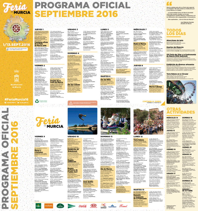 Programa Feria Murcia | PDF