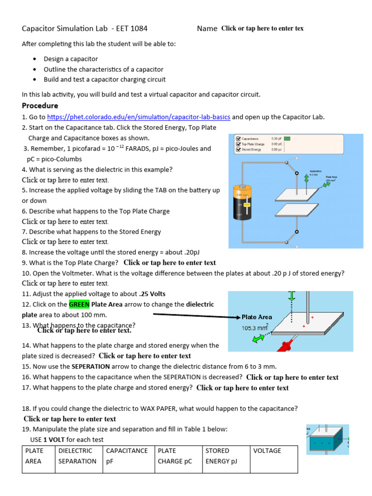 Cap Simulation HTML-1 | PDF | Capacitor | Capacitance