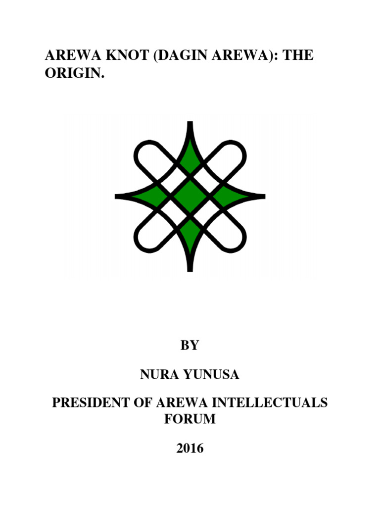 The Origin of the Arewa Knot | PDF | Symbols