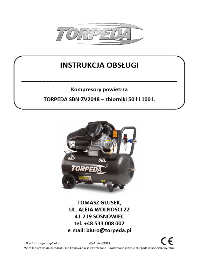 Instrukcja Kompresora 22kw 14-06-2021 | PDF