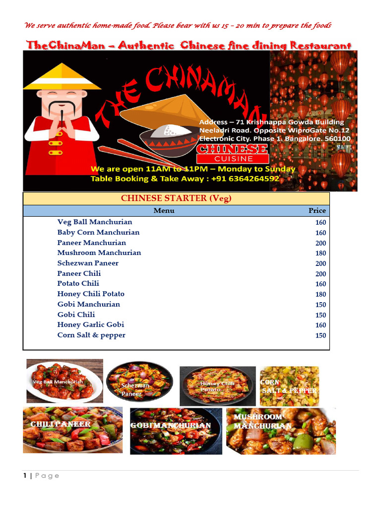 ChinaMan Menu 230618 213342 | PDF | Soup | Asian Cuisine