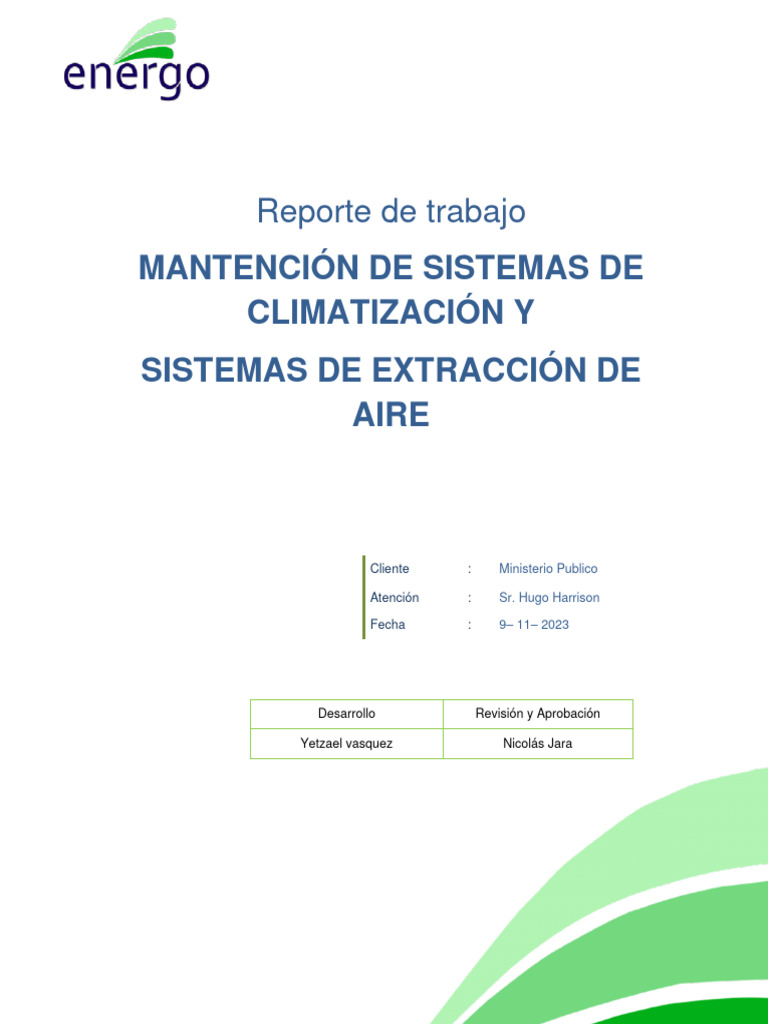Informe Mant. 1 FLArauco | PDF | Temperatura | Bienes manufacturados