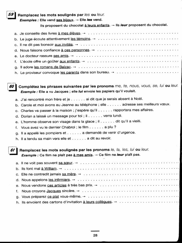 Pronom Complement 1 | PDF