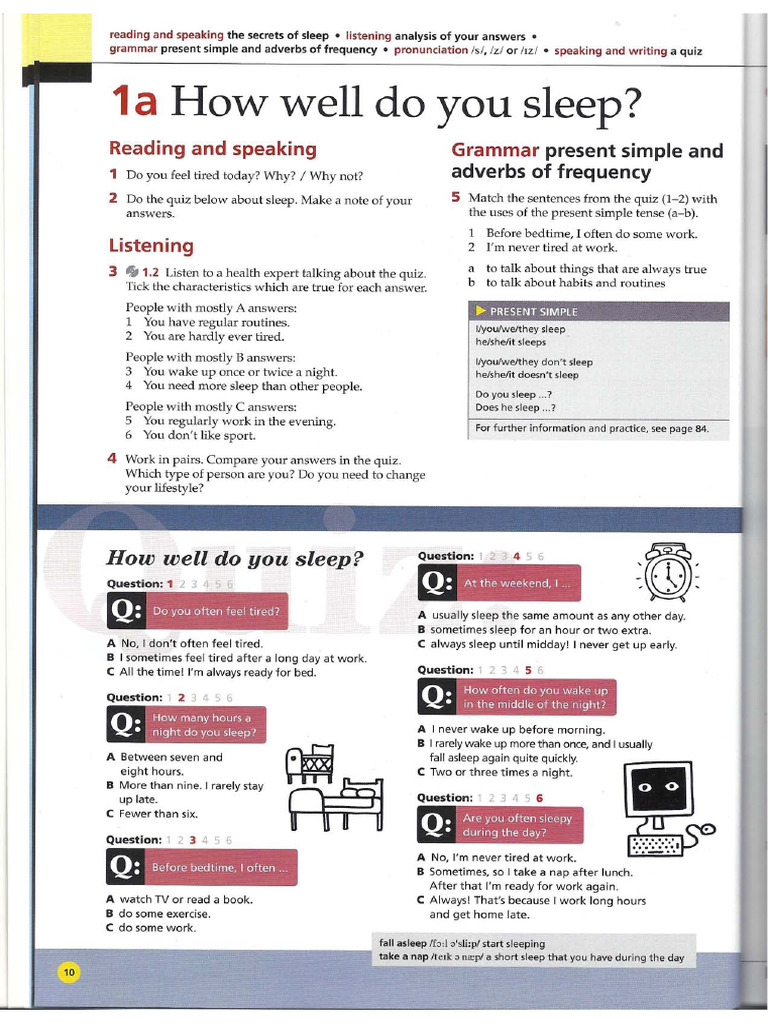English 2 Pre Interm Unit 1 | PDF