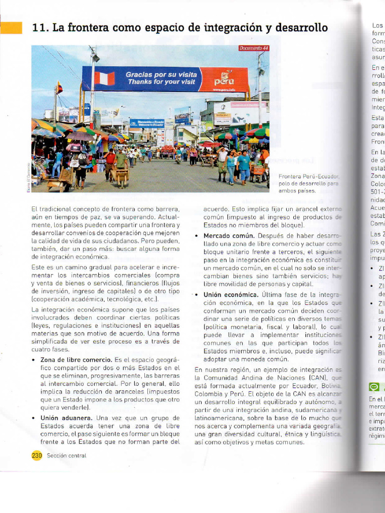 Ficha de Lectura Frontera Como Espacio de Integración y Desarrollo | PDF