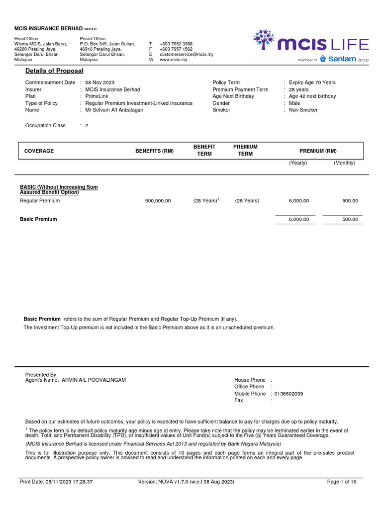 121000006-891204055639 - Product Disclosure Sheet | PDF | Insurance ...