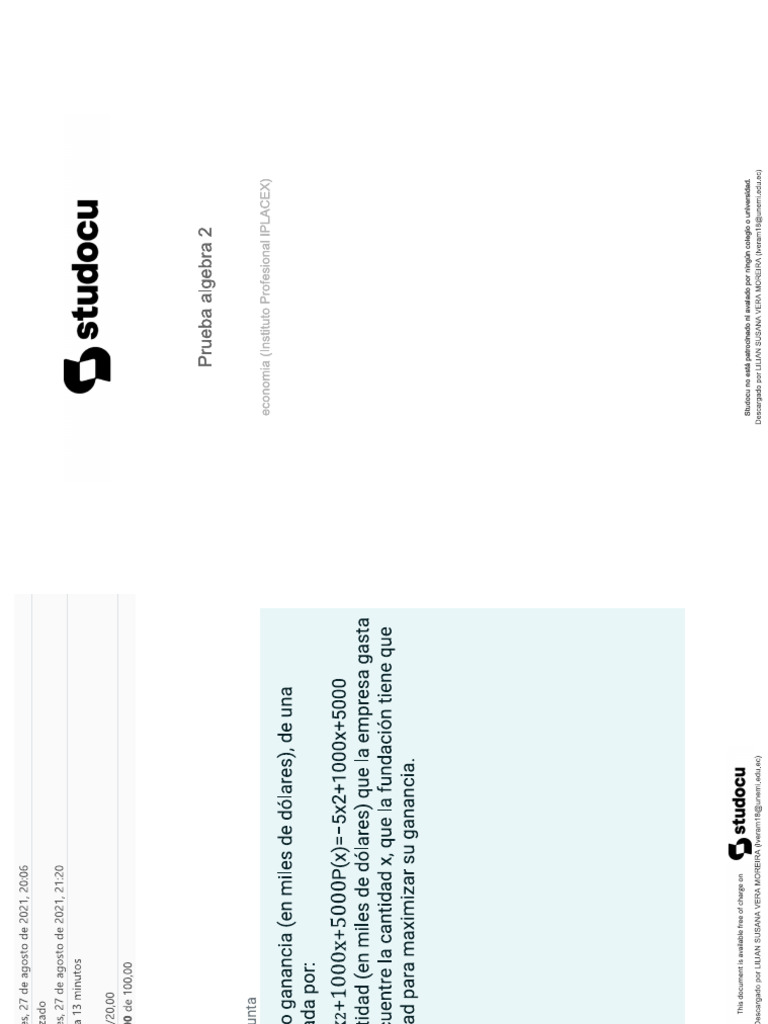 Calculo Studuco | PDF