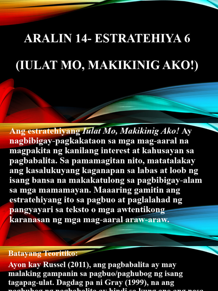 Aralin 14 Estratehiya 6 | PDF