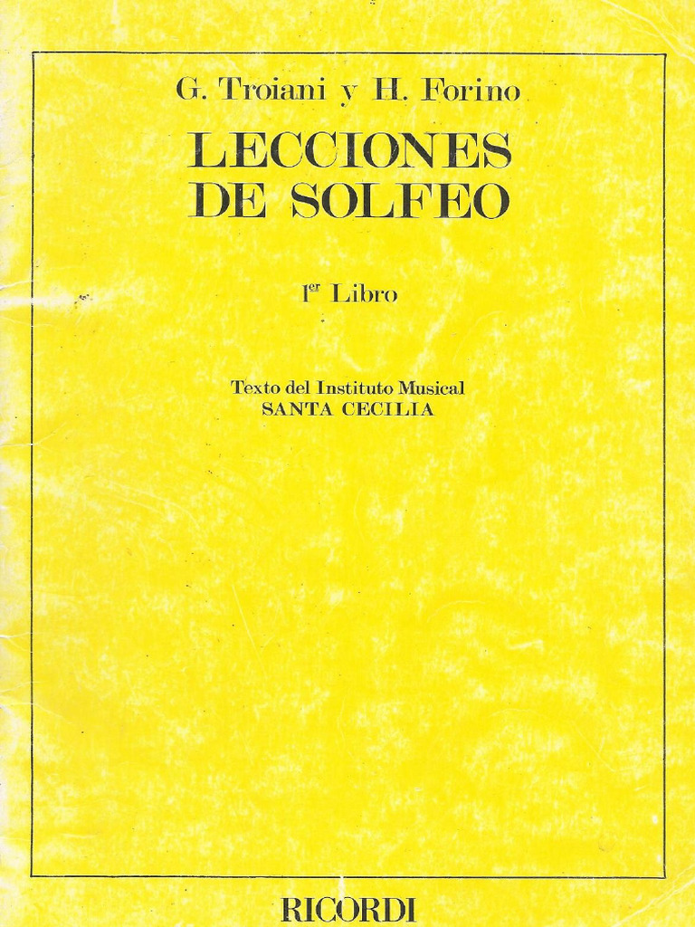 Lecciones de Solfeo | PDF